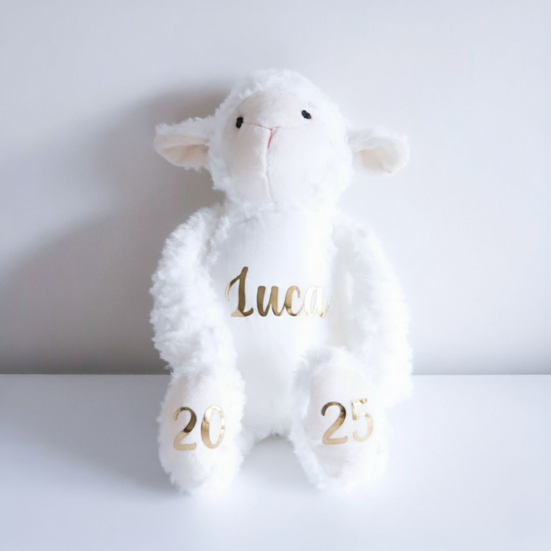 Personalised Plush Lamb – Boo Bear Gifts